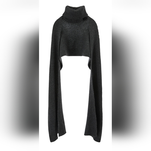 Zara | Accessories | Zara Charcoal Ribbed Womens Shrug | Poshmark